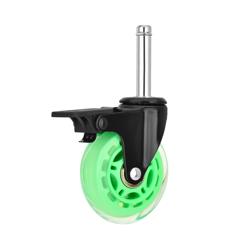 4 Green Easy Glide Caster Wheels – hifi cabinet co